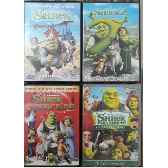 Dvd Colecao Shrek 1 2 3 4 | Shopee Brasil