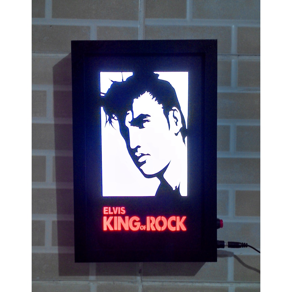 Luminoso Elvis Presley Led Neon Quadro Placa Presente | Shopee Brasil