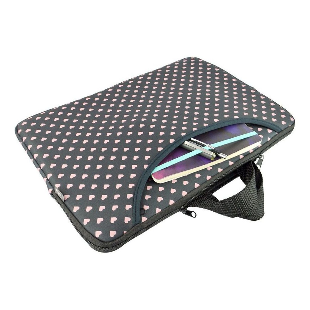Capa Case Notebook 15.6 Bolso Frontal - Poa Love Chocolate | Shopee Brasil
