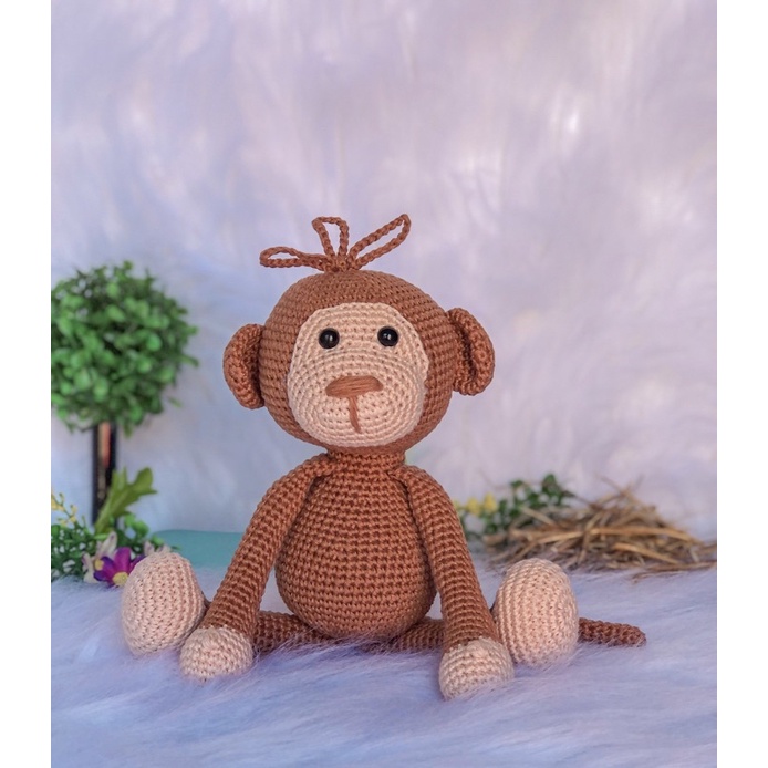 Macaco amigurumi | Shopee Brasil