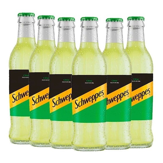 Kit 6 Refrigerante Schweppes Citrus Original Vidro 250ml | Shopee Brasil