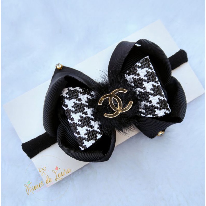 Laço de cabelo da Chanel | Shopee Brasil