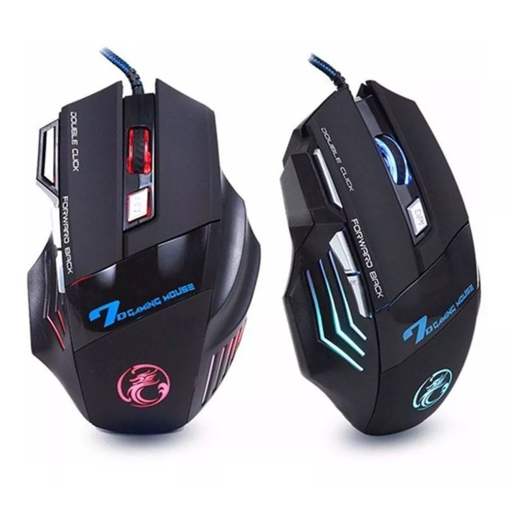 Mouse gamer 3200 dpi com fio USB 7D extreme 7cores RGB xtreme 4modo DPI gaming MS-G260 x7 ...