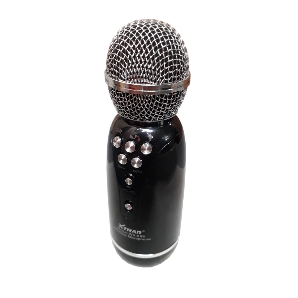 Microfone Bluetooth Sem Fio Usb Fm Karaoke Ws-899 | Shopee Brasil
