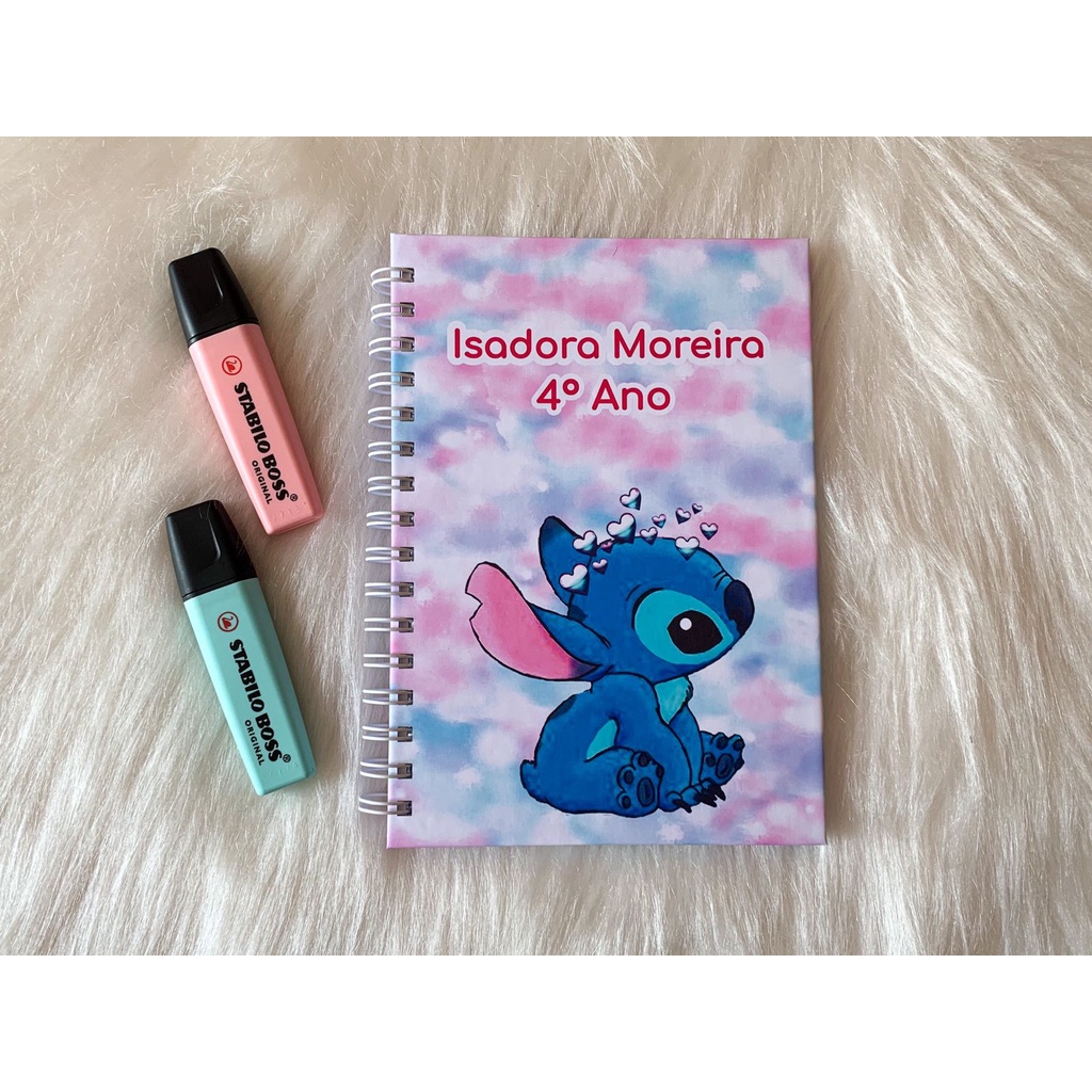 Caderno Lilo e Stitch | Tamanho A5 | Shopee Brasil