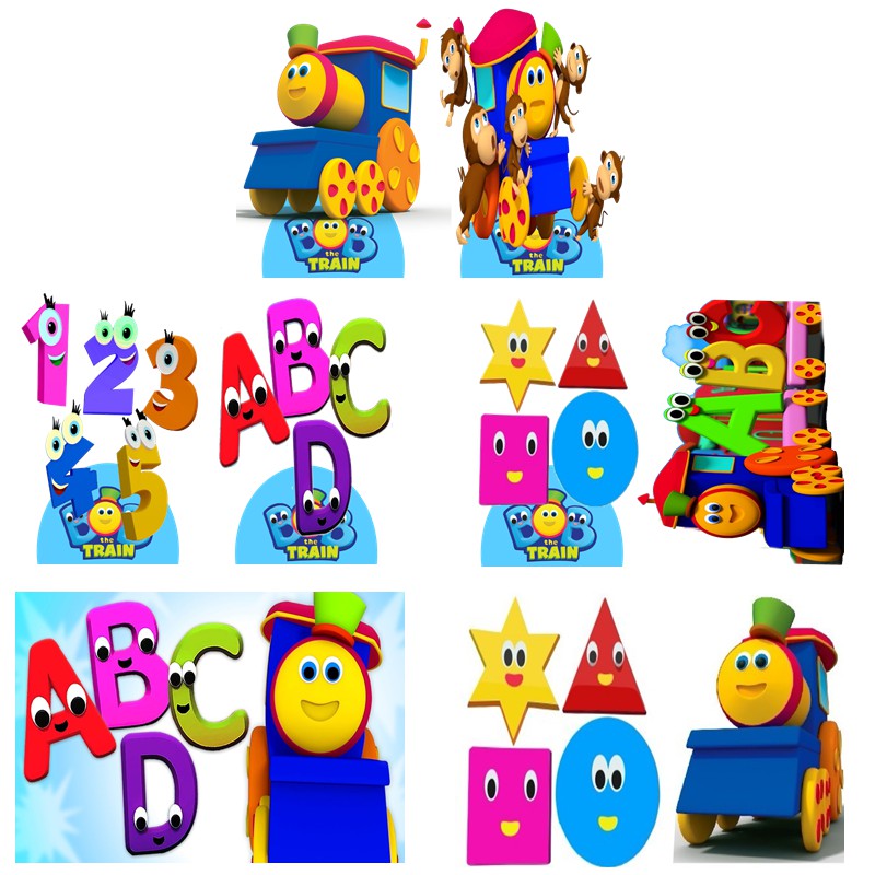 bob o trem kit decoração de festa infantil 10 display de 20cm | Shopee ...