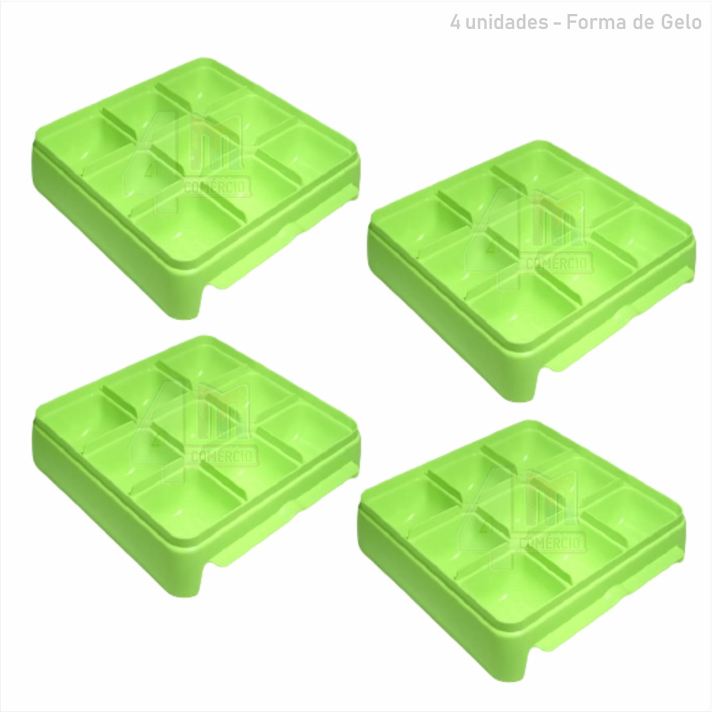 4 unidades Forma De Gelo Verde Green Apple Geladeira Consul | Shopee Brasil