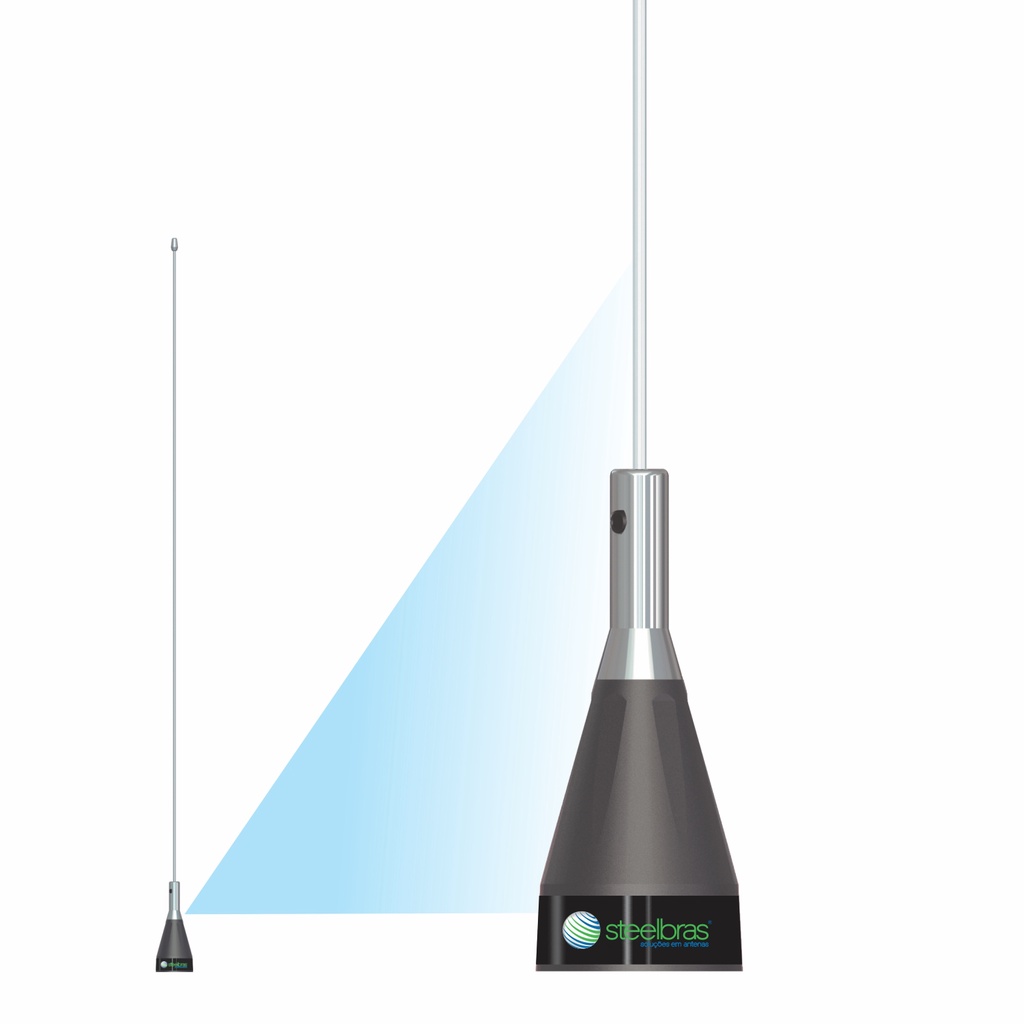 Antena Movel Vhf Steelbras 1/4 de Onda Evolution | Shopee Brasil