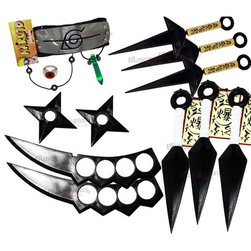 Kit Kunai Naruto Ninja Bandana Itachi Yondaime Tsunade K65 | Shopee Brasil