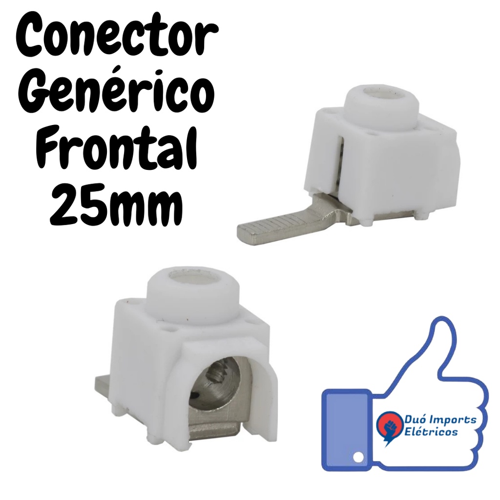 Conector Frontal Genérico 25mm, 2 peças | Shopee Brasil
