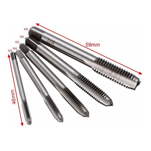 Kit Macho Rosca Métrica Hss 5 Peças M3-m4-m5-m6- | Shopee Brasil