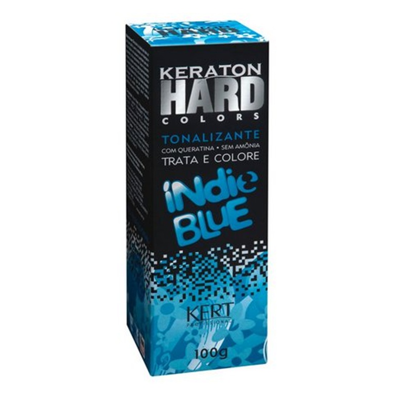 TINTA KERATON HARD COLOR 100 GR AZUL CLARO INDIE BLUE | Shopee Brasil