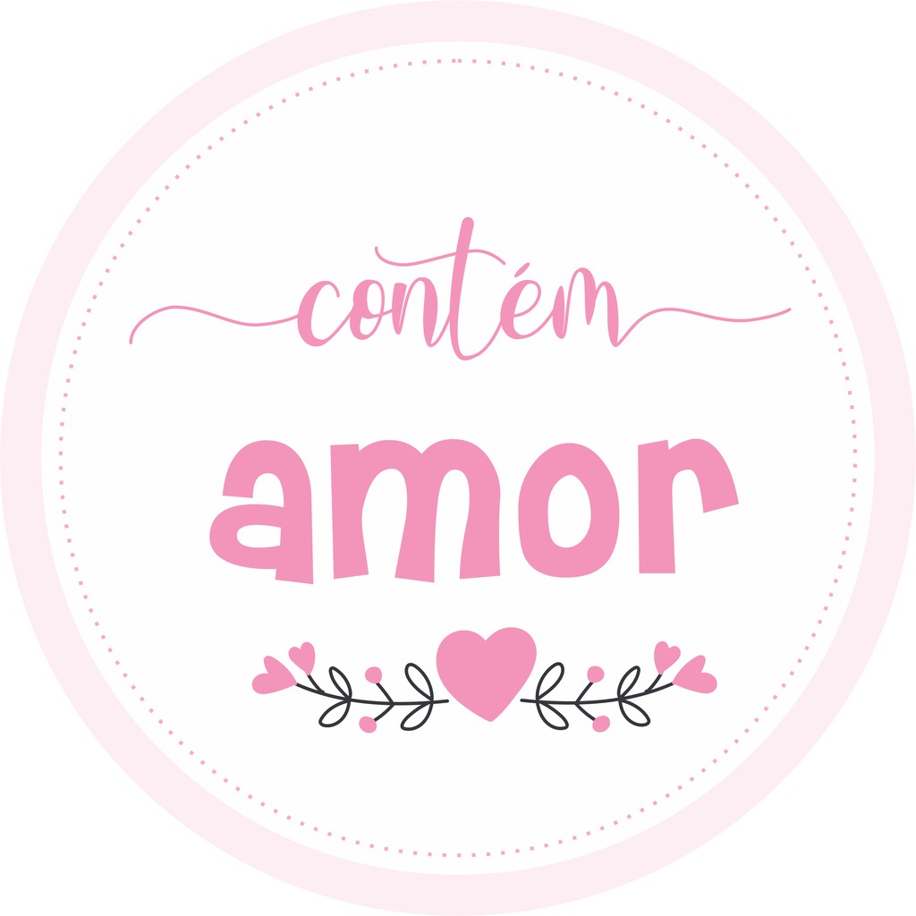 Etiqueta Contem Amor | Shopee Brasil