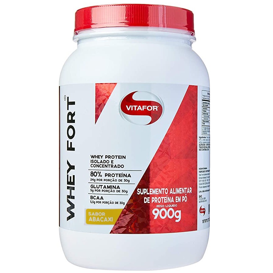 Whey Fort 900g Vitafor - Proteína Isolada e Concentrada | Shopee Brasil