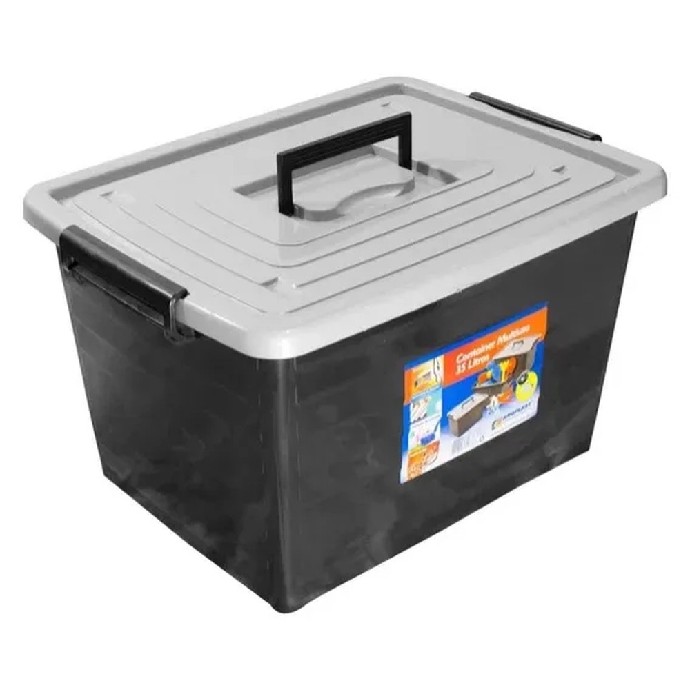 Container Organizador Multiuso com Rodinha 35l - Arqplast | Shopee Brasil