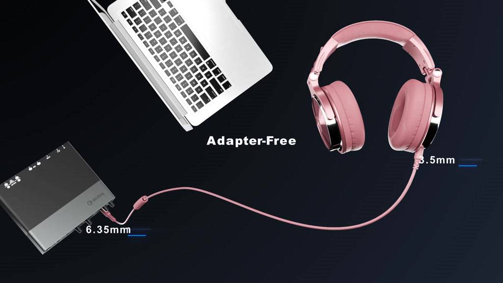 Fone de Ouvido Oneodio Pro 10 Para DJ Profissional Conector Duplo P2 ...