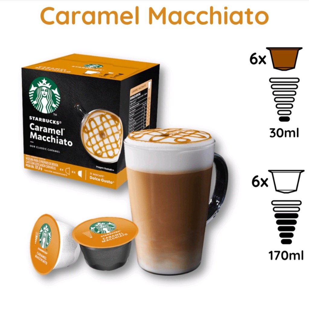 DOLCE GUSTO Cápsulas de Café Dolce Gusto STARBUCKS Caixa 12 Unidades ...