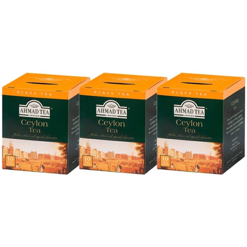 Kit 3 Chá Importado Ceylon Ahmad Tea London 20 Gr | Shopee Brasil