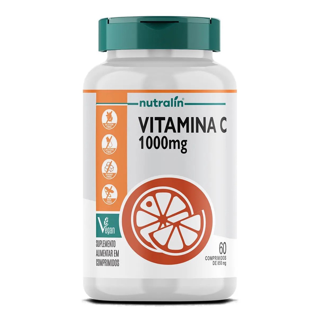 Vitamina C 1000 mg 60 Comprimidos Nutralin | Shopee Brasil