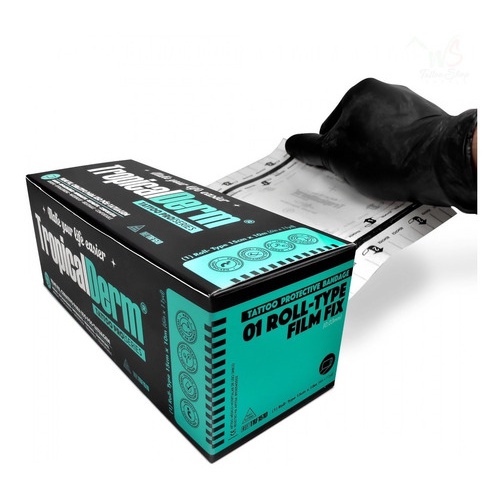 Tropical Derm Rolo 15cm X 10metros Pelicula Proteção Cuidado Tatuagem ...