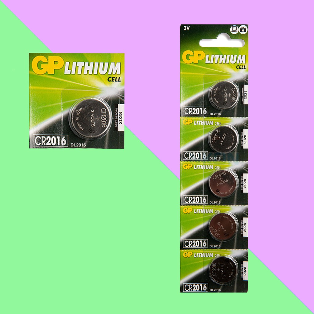 Bateria GP Lithium CR2016 CR2025 CR2032 Coin CELL 3V 90MAH Blister com 10 | Shopee Brasil