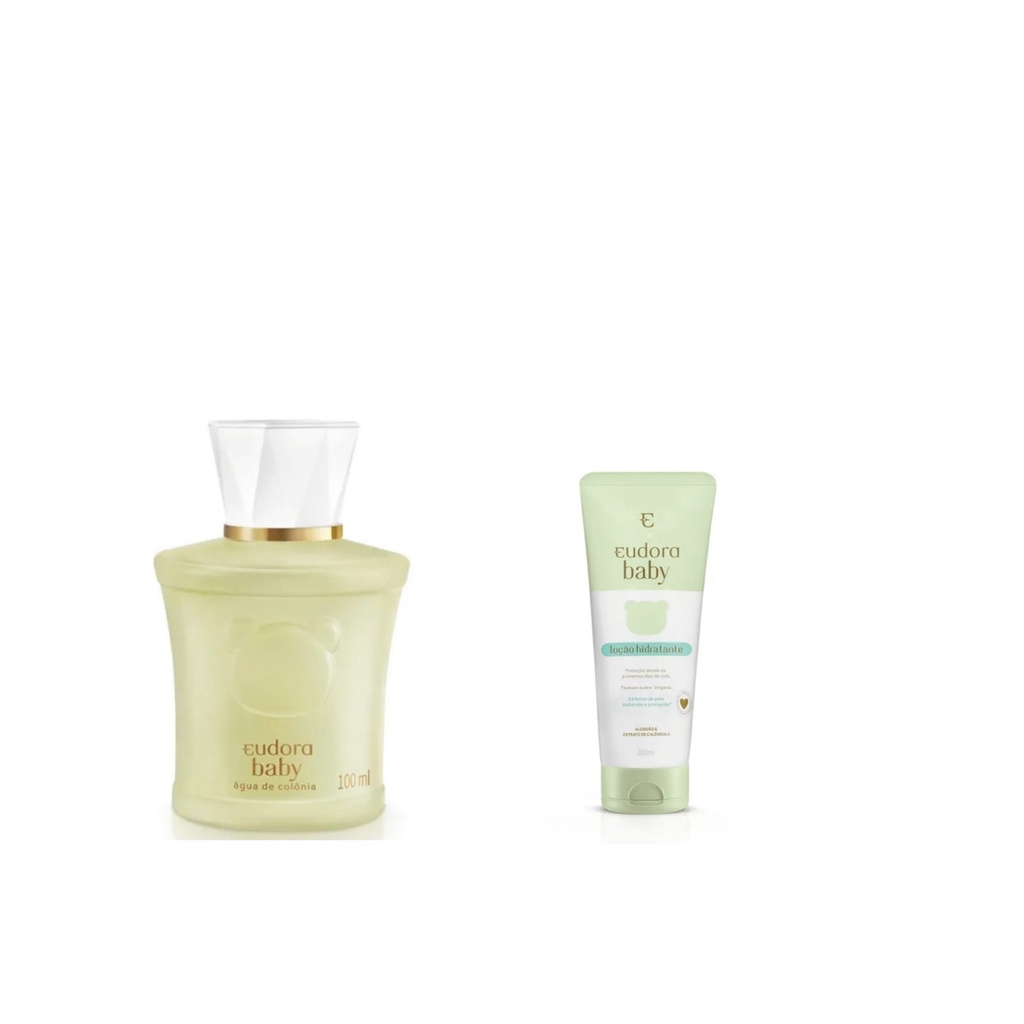 Kit Perfume Eudora Baby e Loção Hidratante Eudora baby 200ml | Shopee ...