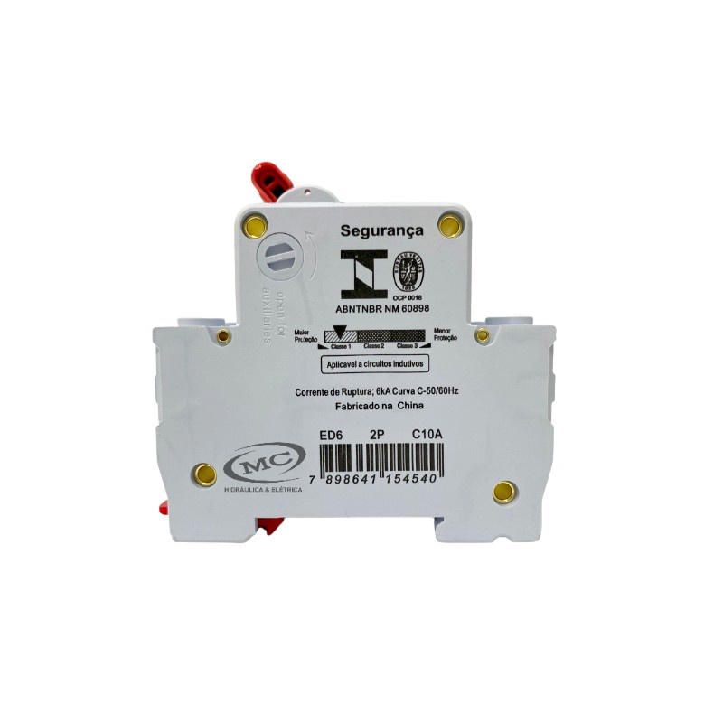 Disjuntor Bipolar Duplo 06a, 10a, 16a, 20a, 25a, 32a, 40a, 50a, 63a, 70a | Shopee Brasil