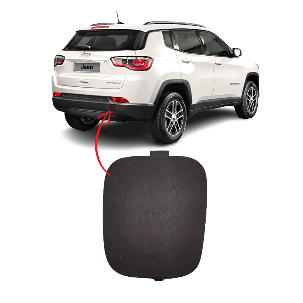 Tampa Reboque Traseiro Jeep Compass 2017 2018 2019 2020 2021 | Shopee ...