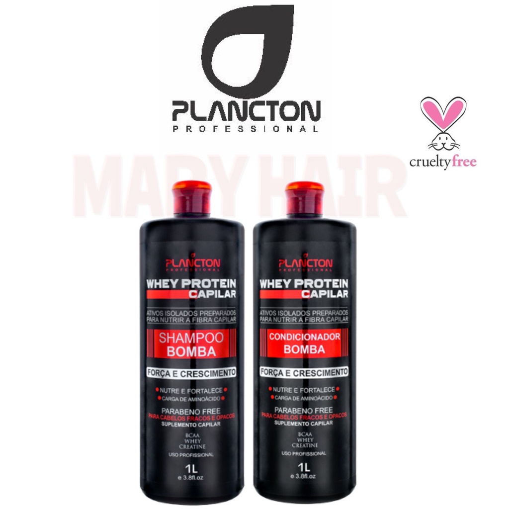 Whey Protein Plancton Shampoo Condicionador 1Litro - Plancton | Shopee ...