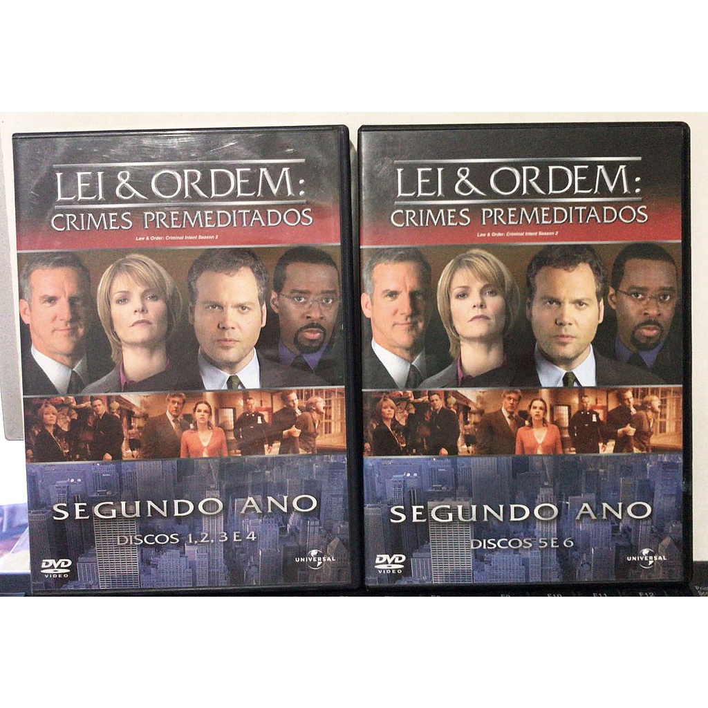 DVD Lei e Ordem - Crimes Premeditados - Segundo Ano - Seis Discos. | Shopee Brasil