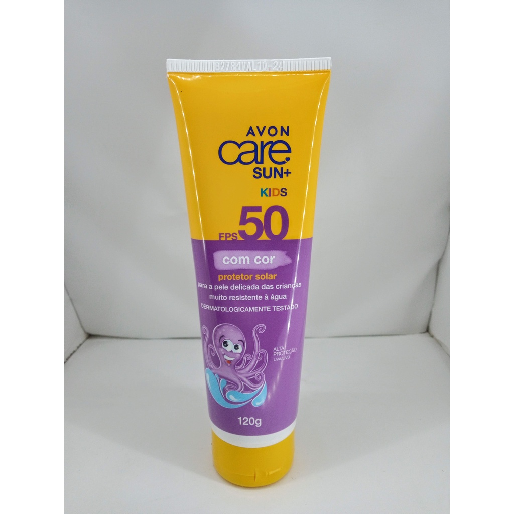 Protetor Solar Infantil FPS 50 Avon Care Sun + Kids 120g | Shopee Brasil