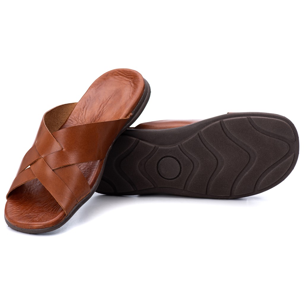 Chinelo Masculino Couro Legitimo Sandalia Jesus Conforto | Shopee Brasil