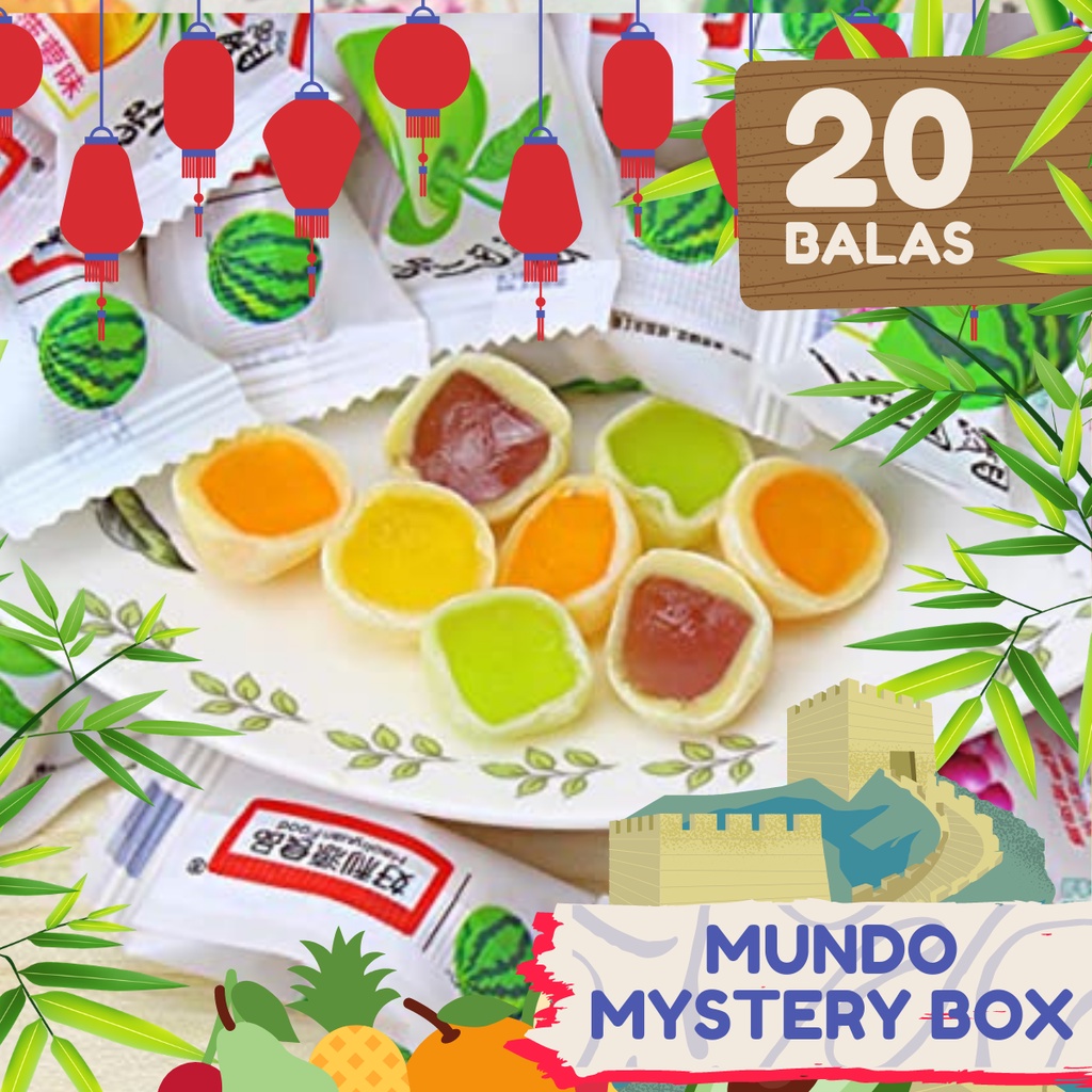 20 Deliciosas Balas De Frutas Importadas Da China - Kit Em Saquinho ...