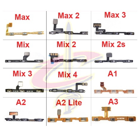 Botão Power flex Para Xiaomi Mi Max 2 3 Mix 2 2 S 3 4 A1 A2 Lite A3 5X 6X on off Fita | Shopee ...