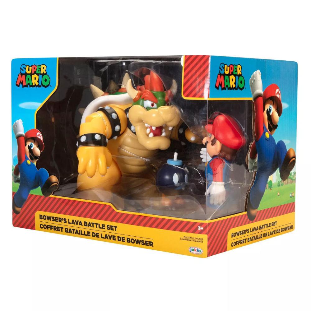 Playset Bowser's Lava Battle Diorama - Super Mario | Shopee Brasil