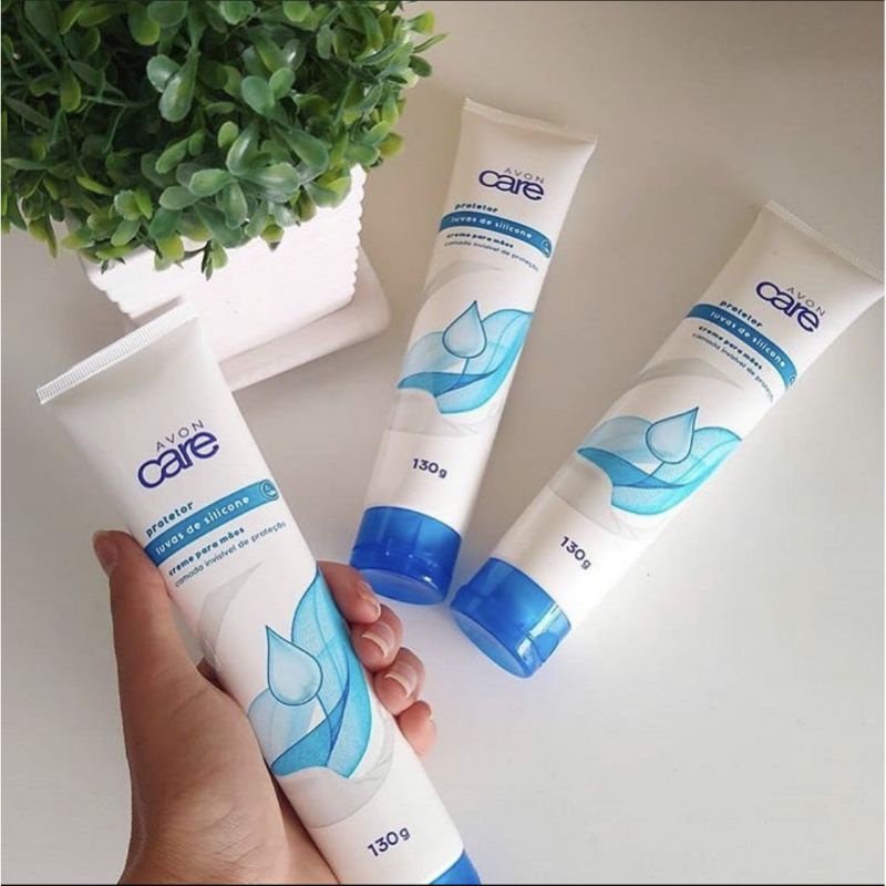 Luvas De Silicone Avon Creme Protetor Para As Mãos 130g E 75g Shopee