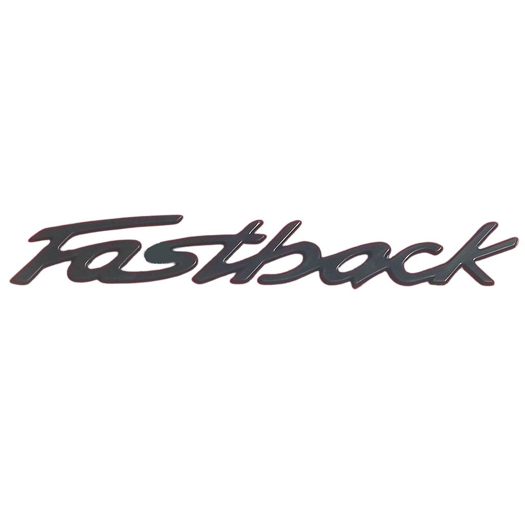 Emblema Fastback Letreiro Preto Tampa Traseira Mala Fiat | Shopee Brasil