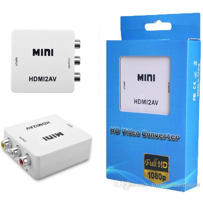 Mini Conversor HDMI2AV 1080p Full Hd HDMI PARA RCA | Shopee Brasil
