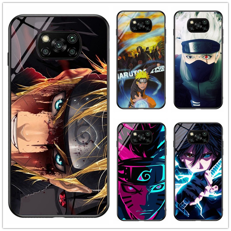 Para Xiaomi Mi Poco X3 NFC/X2/Redmi K30/K30i Anime Naruto Vidro ...