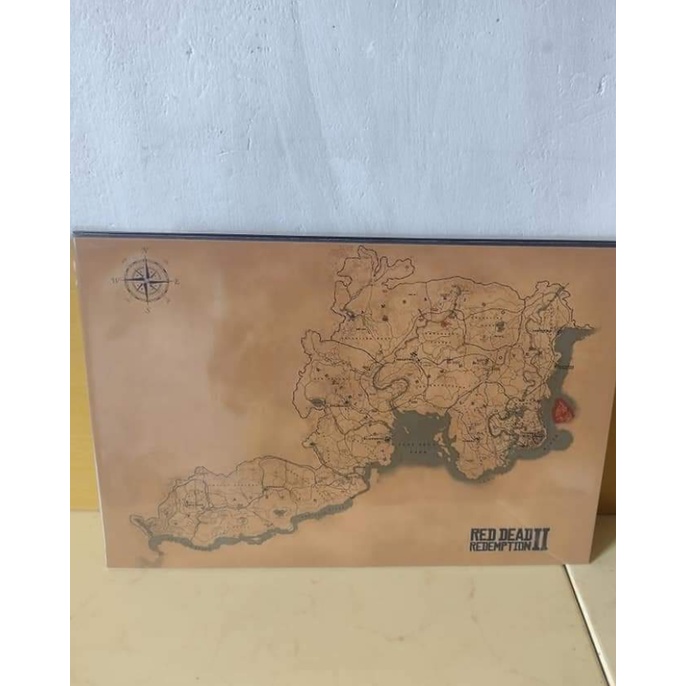 Mapa Red Dead Redemption II 30X40 cm | Shopee Brasil