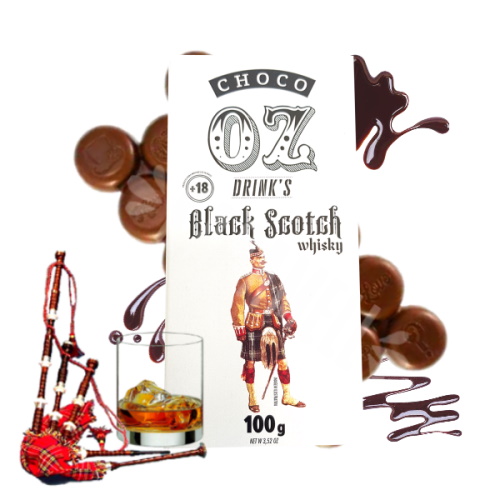 Chocolate com Black Scotch Whisky - Choco OZ Drink's | Shopee Brasil