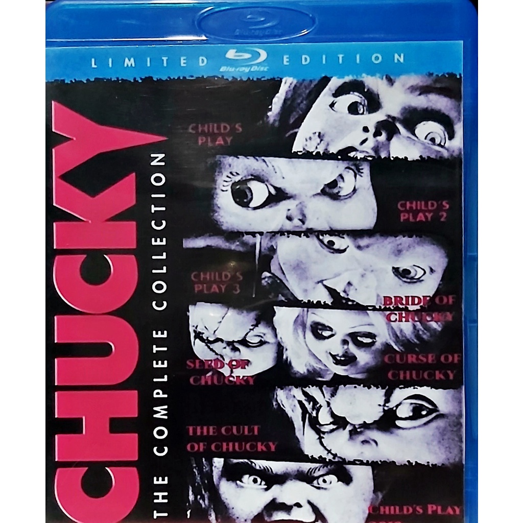Blu- ray Coleção Filmes Chucky ( Brinquedo Assassino ) 8 Filmes Dublado ...