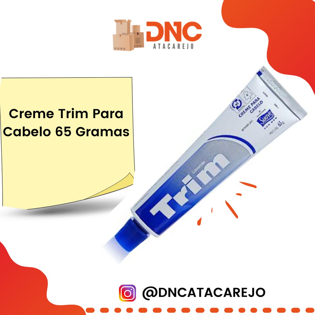 Creme Trim Para Cabelo 65 Gramas (kit com 2 und) | Shopee Brasil