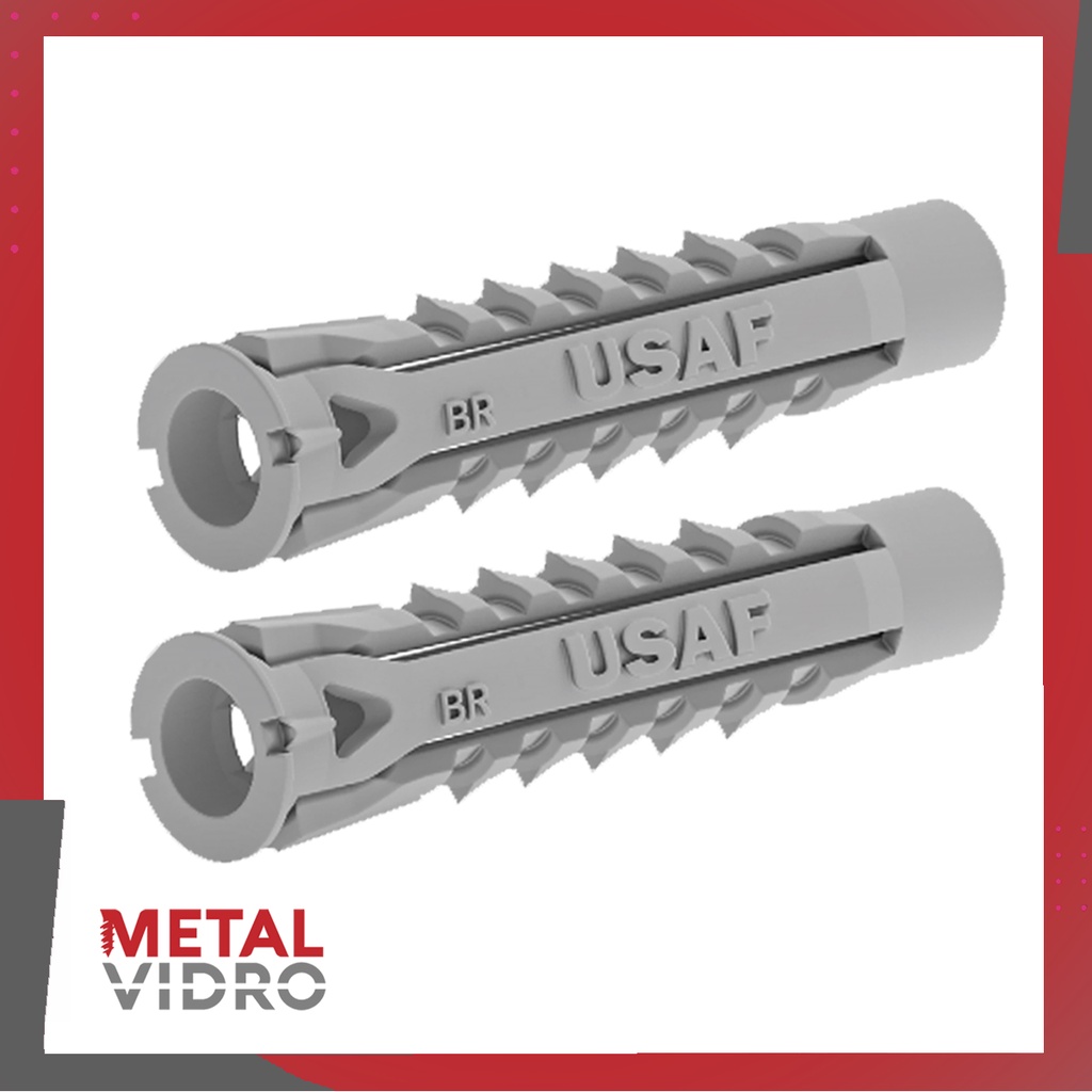 Bucha Fixação USAF UX1 6mm Embalagem C/ 50 Unidades | Shopee Brasil