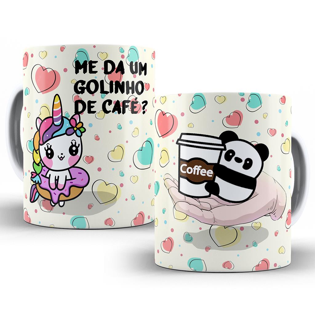 Caneca unicornio fofo me da um golinho de cafe presente amigas xicara ...