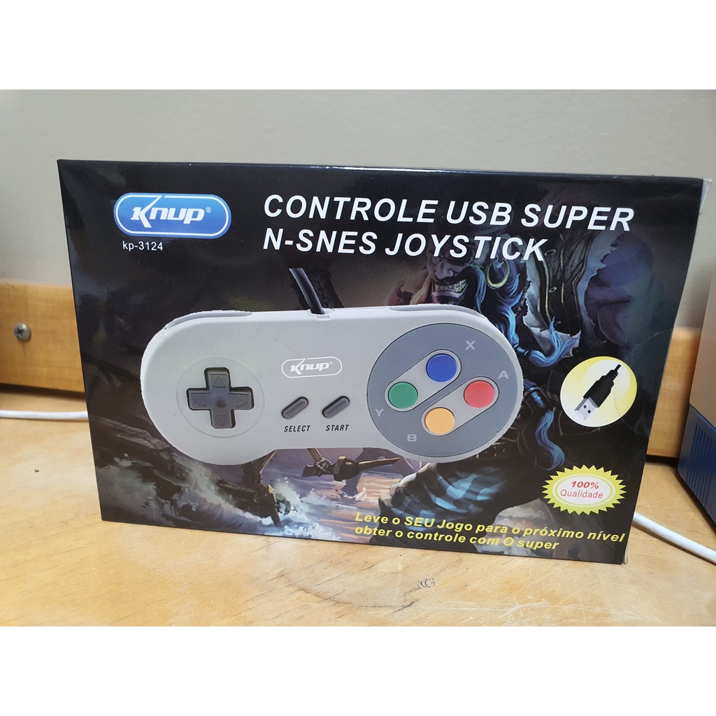 Controle Super Nintendo Snes USB - Lacrado | Shopee Brasil