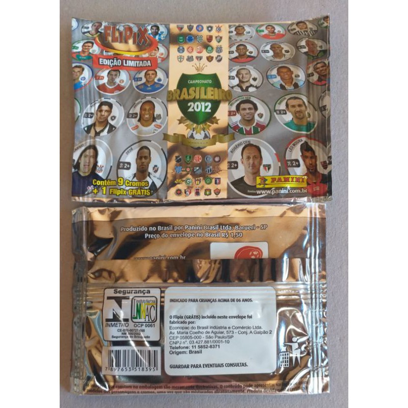 Envelope de Figurinhas - Lacrado - Álbum Campeonato Brasileiro 2012 ...