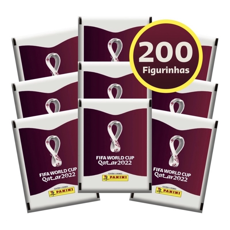 200 Figurinhas da Copa do Mundo Qatar 2022 Oficial Panini | Shopee Brasil