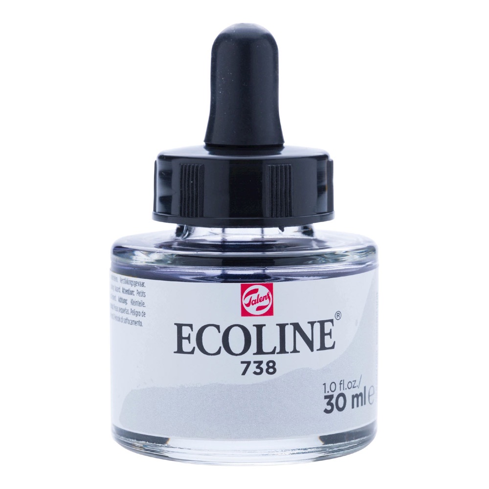 Aquarela Líquida Ecoline Talens 738 Cold Grey Ligh | Shopee Brasil