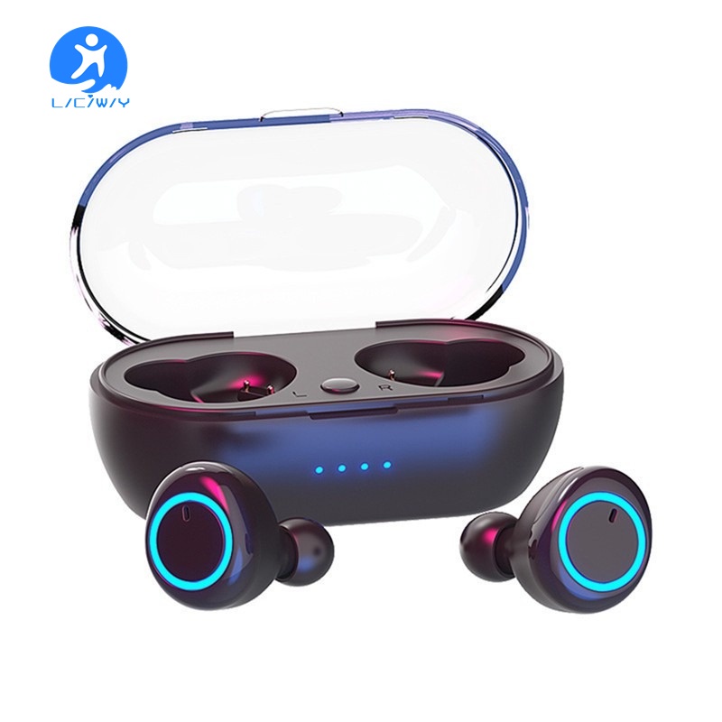 Y50-TWS Mini Fone De Ouvido Portátil Sem Fio Bluetooth Com Bateria De ...